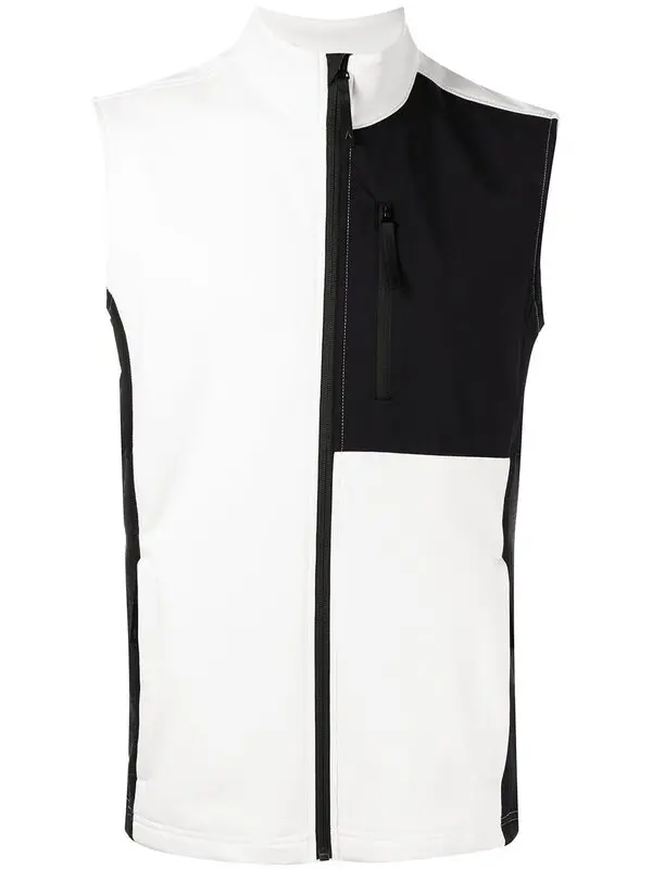 Aztech Mountain Colour-block Zipped Vest - Black