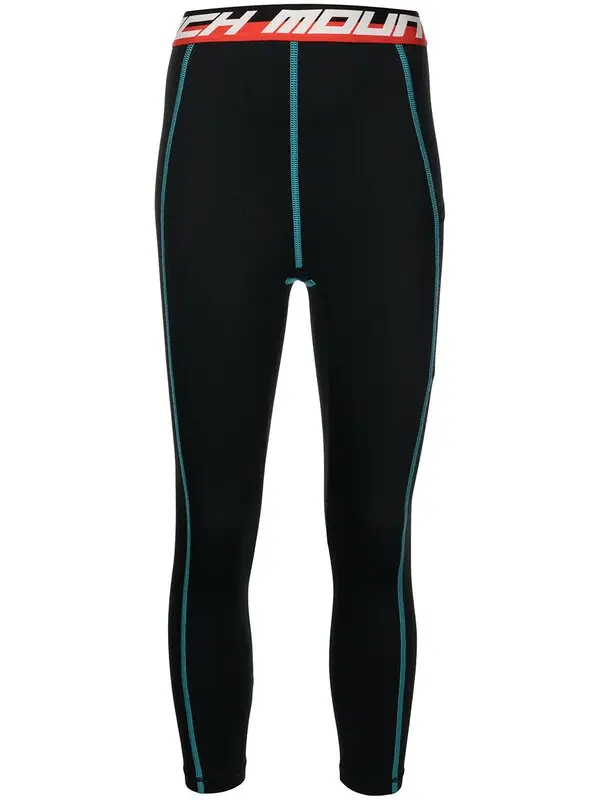 Aztech Mountain Next To Skin Logo-waistband Leggings - Black