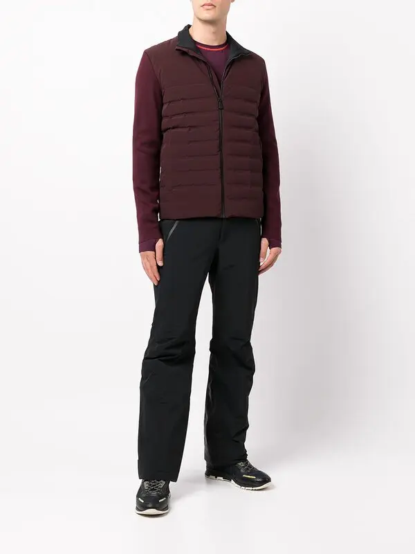 Aztech Mountain Crewneck Long Sleeve Sweatshirt With Contrast Stitching - Purple