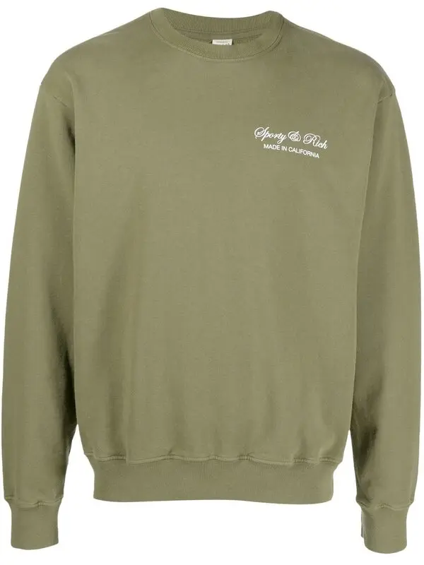 SPORTY & RICH Logo-print Sweatshirt