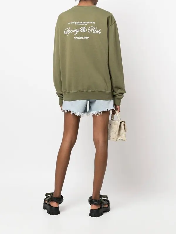 SPORTY & RICH Logo-print Sweatshirt