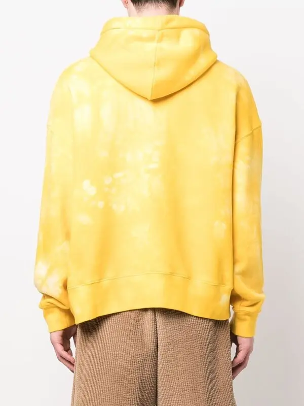 Palm Angels Leaf Tie-dye Logo-print Hoodie
