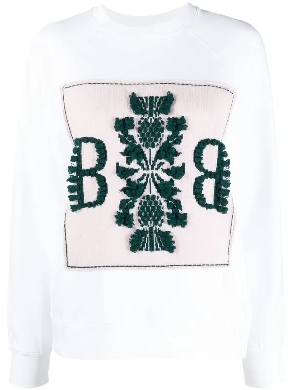 BARRIE Logo-patch Sweatshirt - White