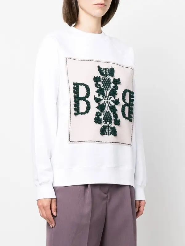 BARRIE Logo-patch Sweatshirt - White