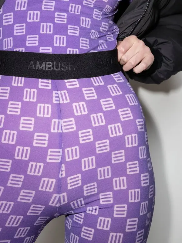 AMBUSH Monogram Knee-length Shorts - Purple