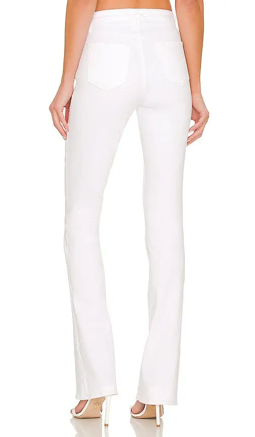 L'Agence Selma High-rise Baby Boot Jeans - Blanc