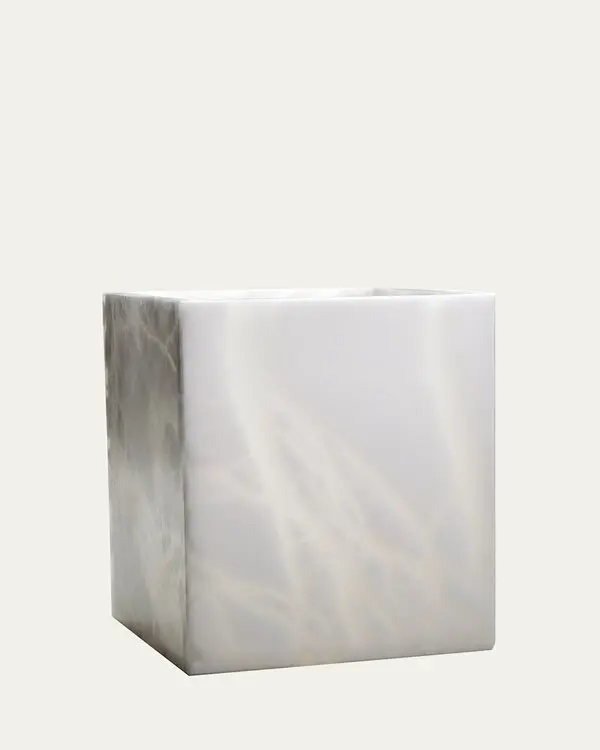 LABRAZEL Alisa Alabaster Wastebasket