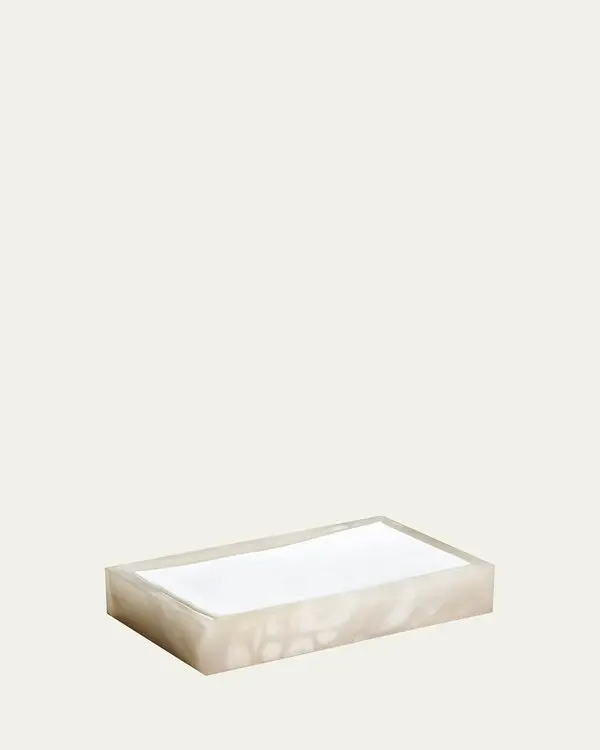 LABRAZEL Alisa Alabaster Towel Tray