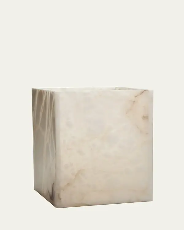 LABRAZEL Alisa Alabaster Wastebasket