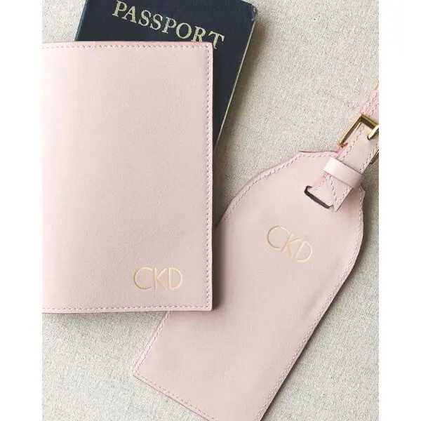 BELL'INVITO Monogram Luggage Tag - Rose