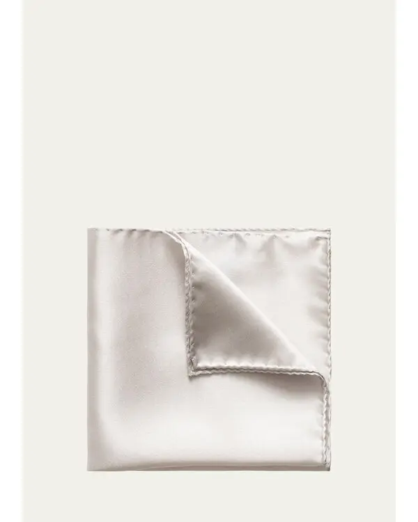 Eton Silk Wedding Pocket Square - Grey