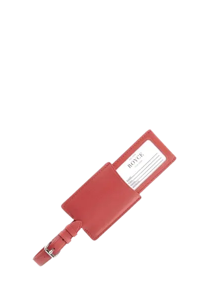 ROYCE NEW YORK Ret Retractable Luggage Tag - Red