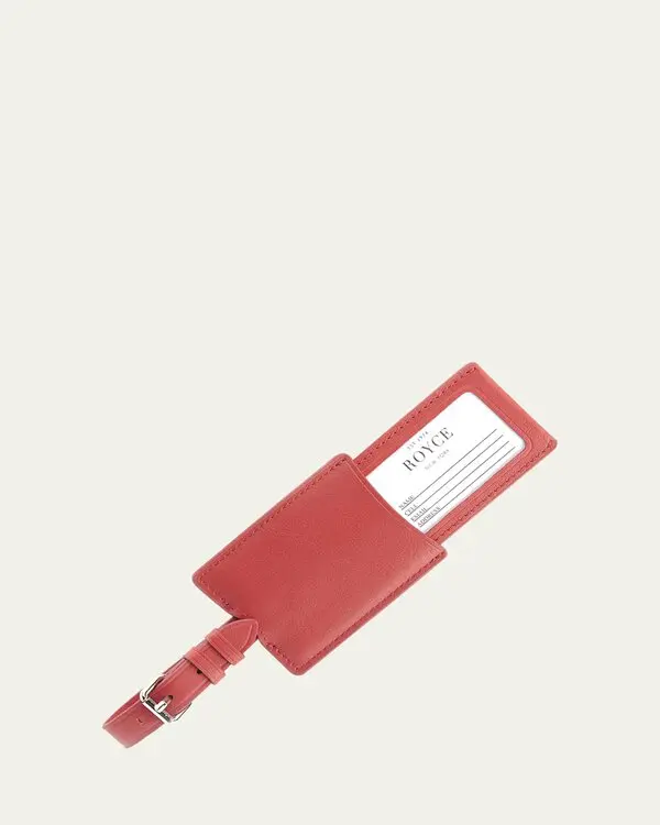 ROYCE NEW YORK Ret Retractable Luggage Tag - Red