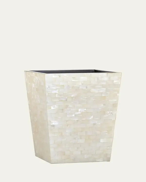 LABRAZEL White Agate Wastebasket