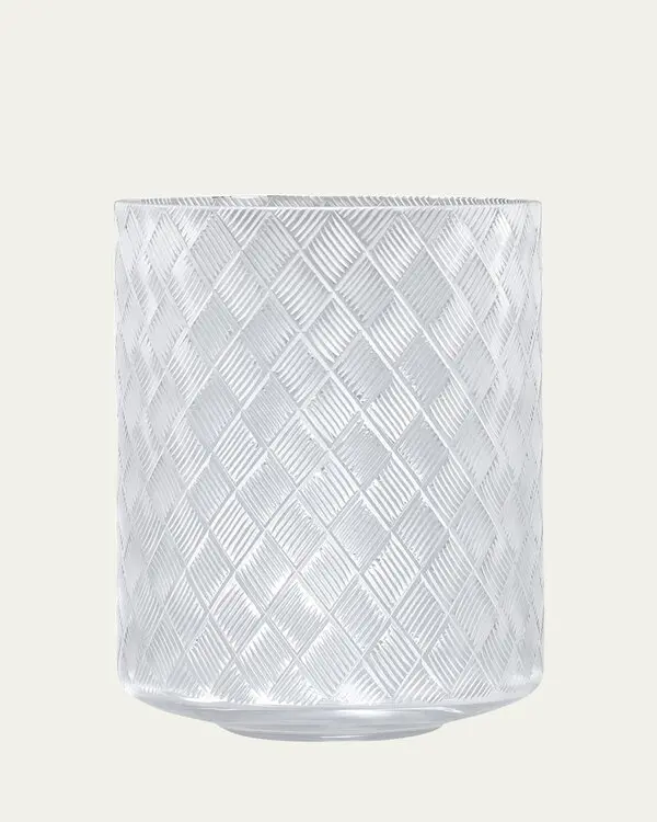 LABRAZEL Basket Weave Wastebasket