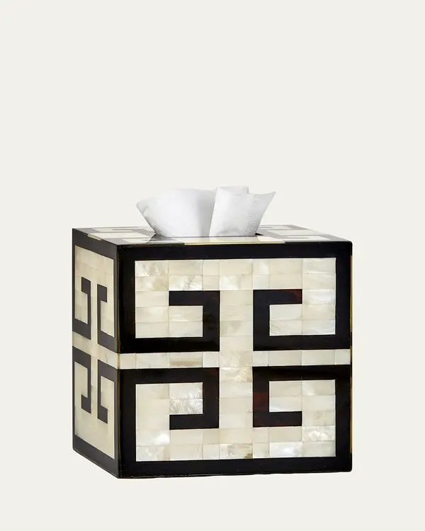 LABRAZEL Greek Key Tissue Box Cover