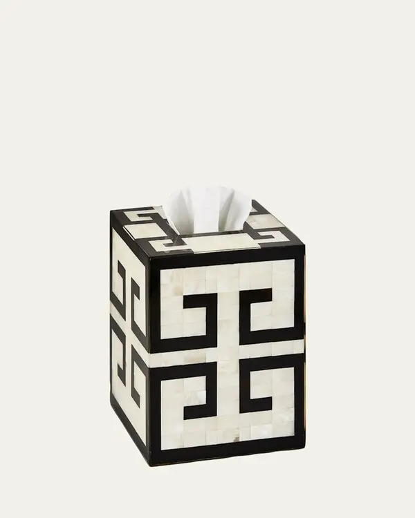 LABRAZEL Greek Key Tissue Box Cover
