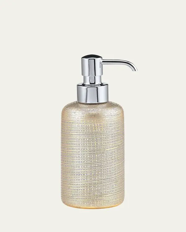 LABRAZEL Woven Metallic Pump Dispenser - Gray Metallic