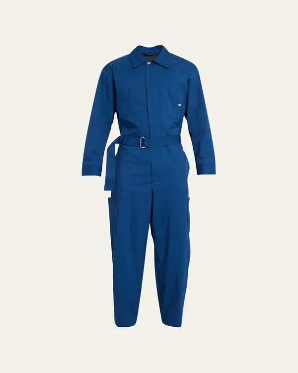 3.1 Phillip Lim Relaxed Belted Jumpsuit - Blue