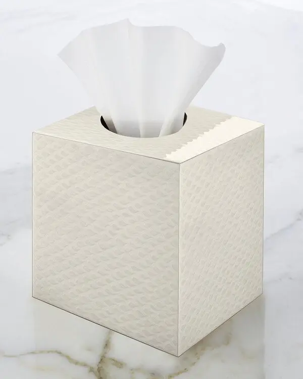 MIKE & ALLY Pacific Tissue Box Cover - Moonglow