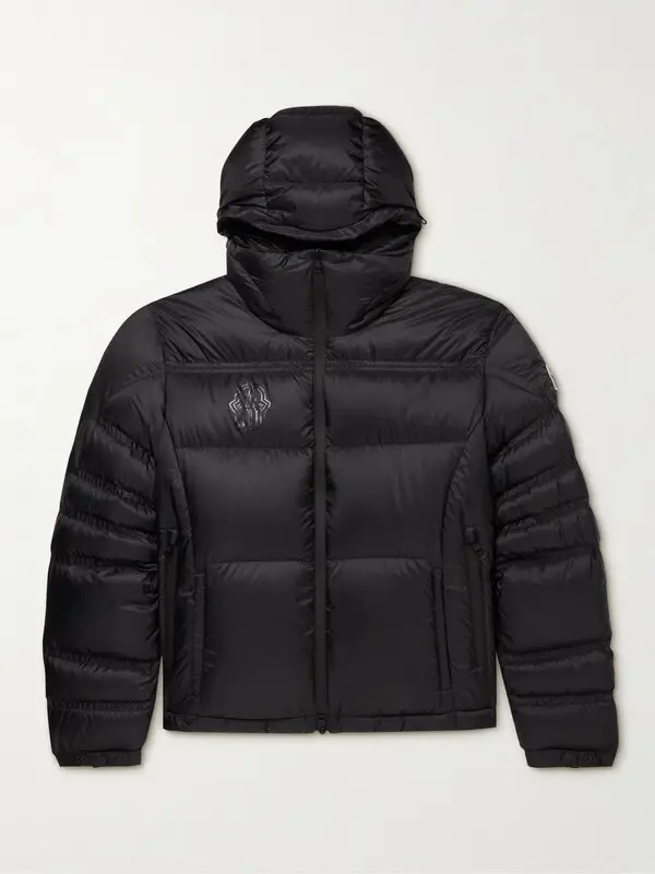 Moncler Logo-print Quilted Shell Down Hooded Jacket
