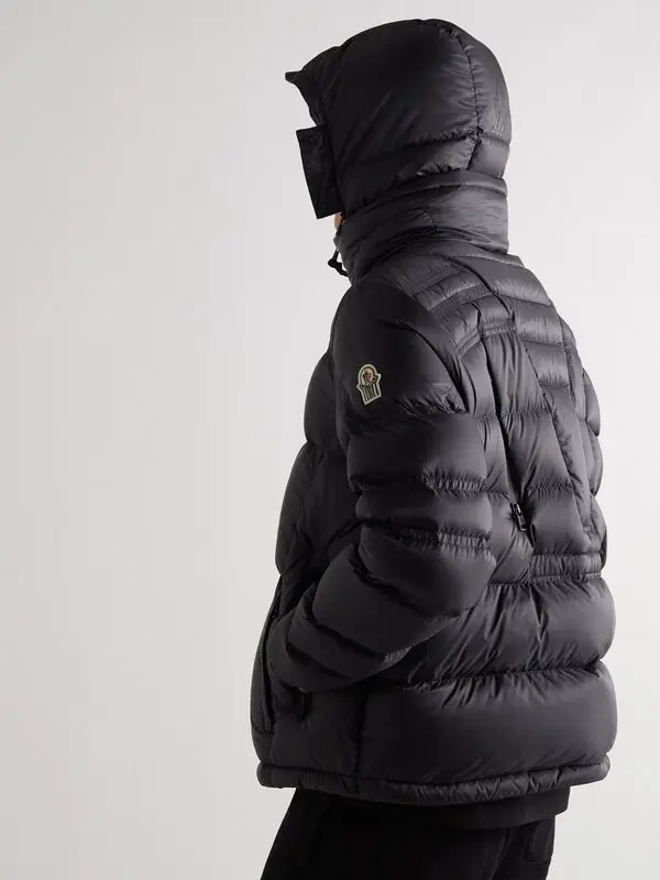 Moncler Logo-print Quilted Shell Down Hooded Jacket