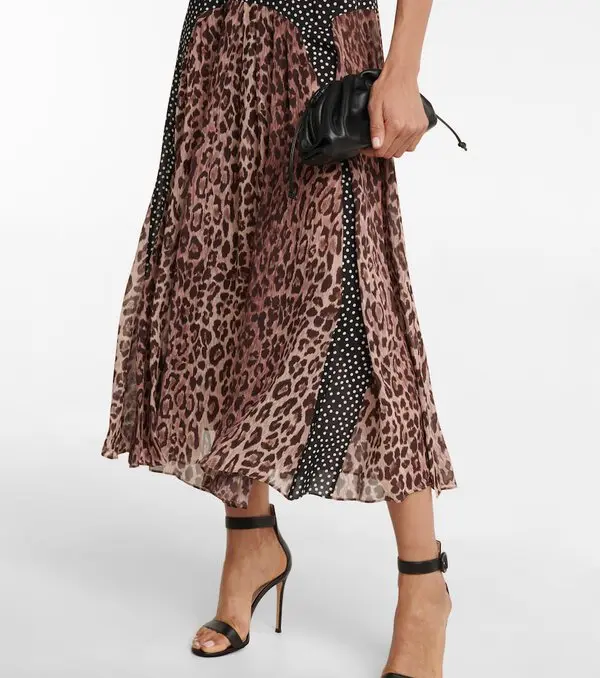 Rixo Meg Printed Midi Dress