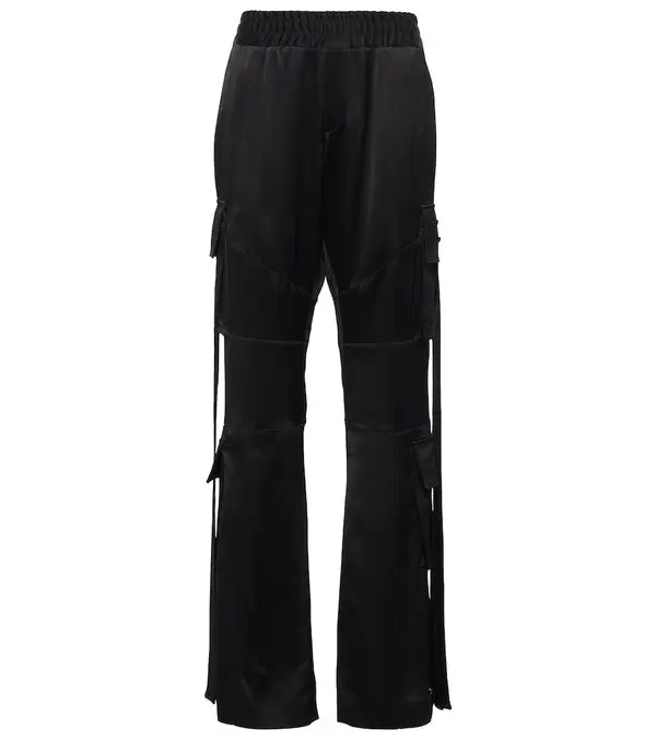 Balmain Satin Cargo Pants