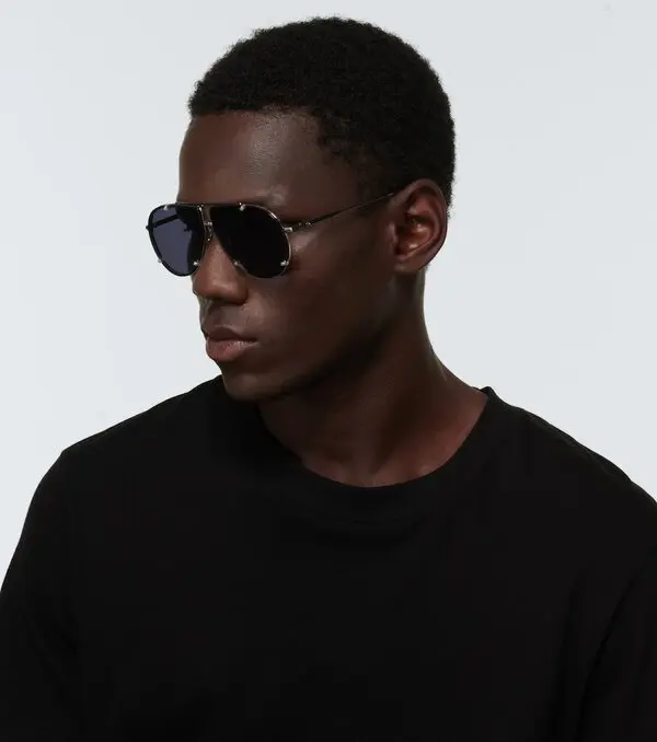 Dior Diorblacksuit A2u Aviator Sunglasses - Silver