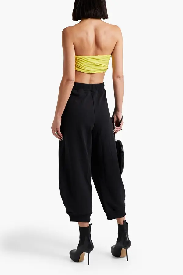 Rick Owens Ruched Stretchjersey Bra Top