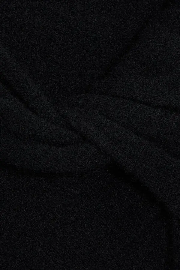Helmut Lang Bungee Coldshoulder Twisted Woolblend Sweater