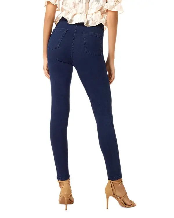 Hue Reversible Denim Leggings - Deep Blue