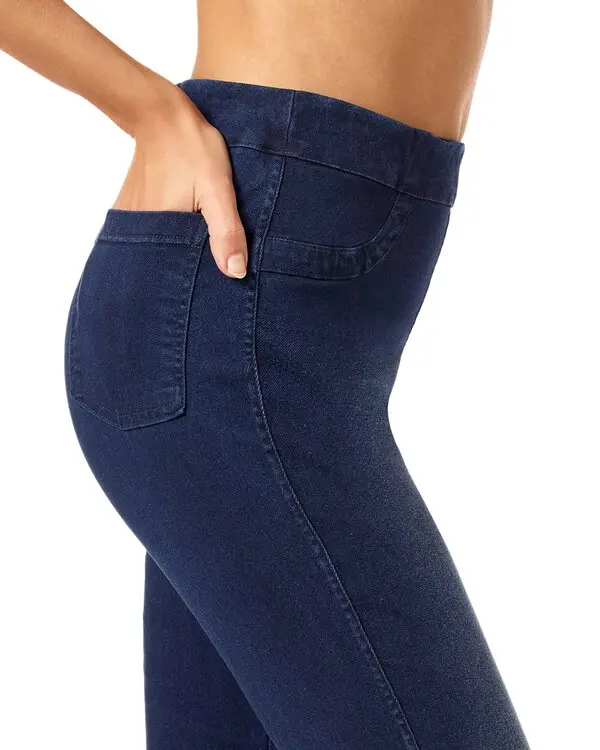Hue Reversible Denim Leggings - Deep Blue