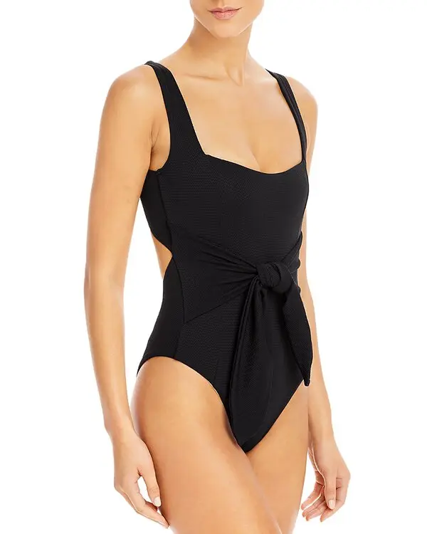 L*Space Balboa Textured One-piece Swimsuit - Black