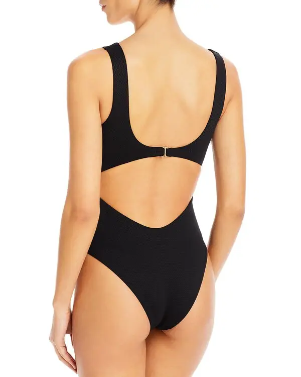 L*Space Balboa Textured One-piece Swimsuit