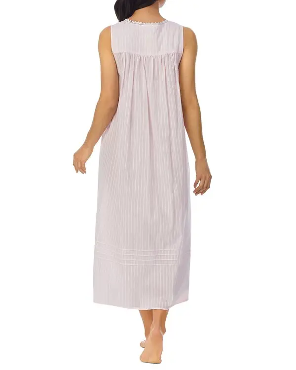 Eileen West Dobby Stripe Cotton Ballet Nightgown - Blush