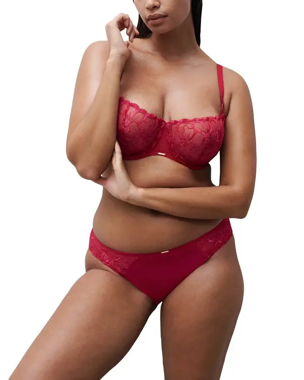 Chantelle Fleur Demi Bra - Candy Apple