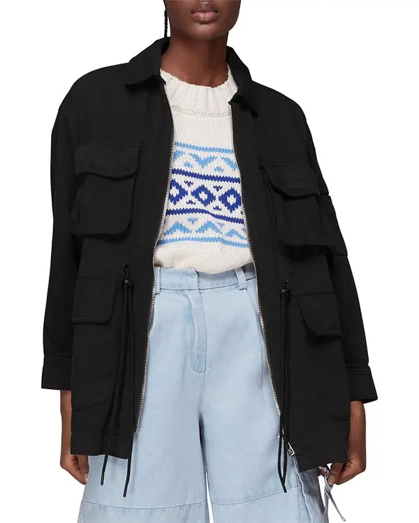 Whistles Carly Cargo Military Jacket