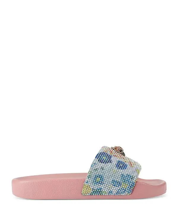 Kurt Geiger Meena Eagle Slide Sandals - Light/pastel