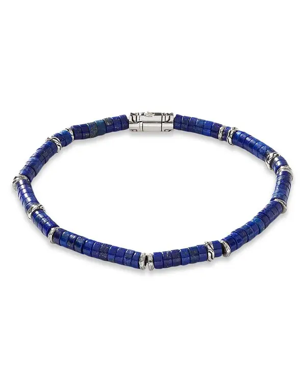 John Hardy Sterling Classic Chain Lapis Lazuli Bead Bracelet - Blue
