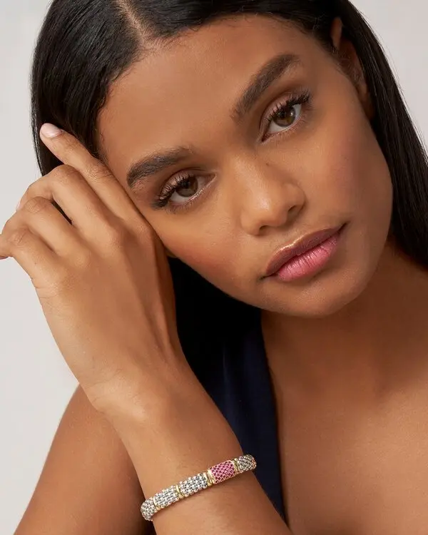 Lagos 18k Yellow Gold & Sterling Silver Link Bracelet