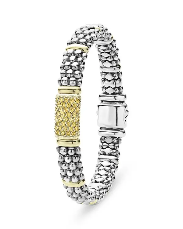 Lagos 18k Yellow Gold And Sterling Silver Link Bracelet - Yellow/silver