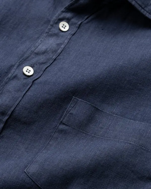 Rodd & Gunn Coromandel Linen Shirt - Navy