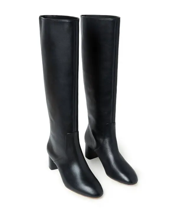LOEFFLER RANDALL Gia Leather Knee-high Boots - Black