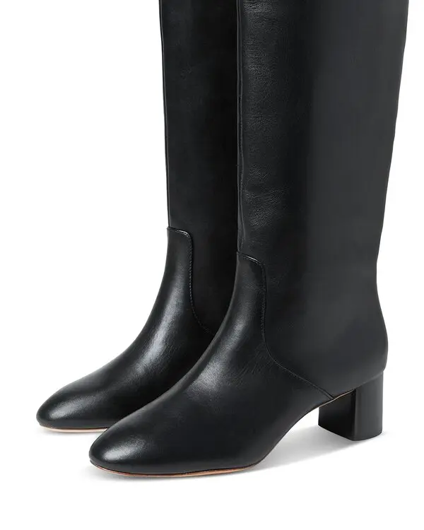 LOEFFLER RANDALL Gia Leather Knee-high Boots - Black