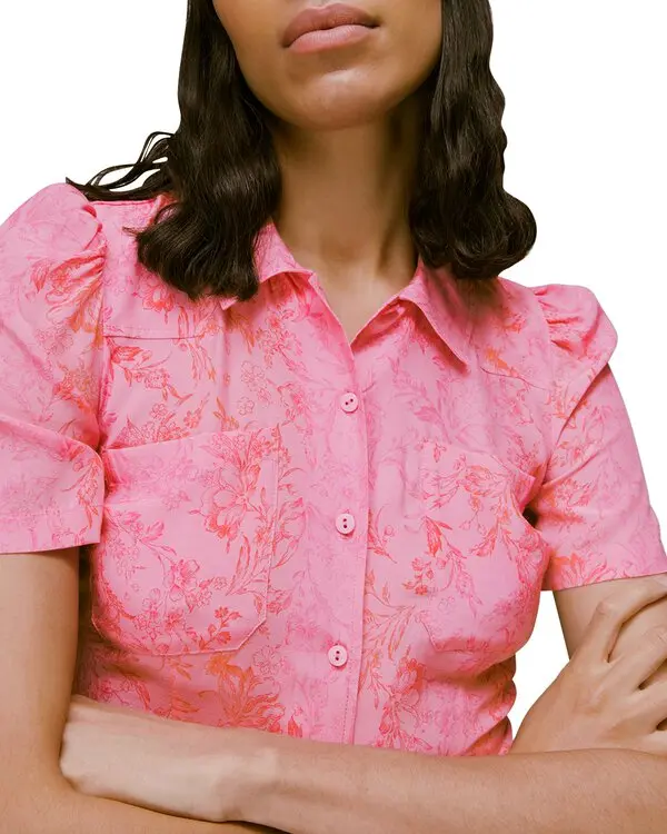 Whistles Baroque Floral Shirt Dress