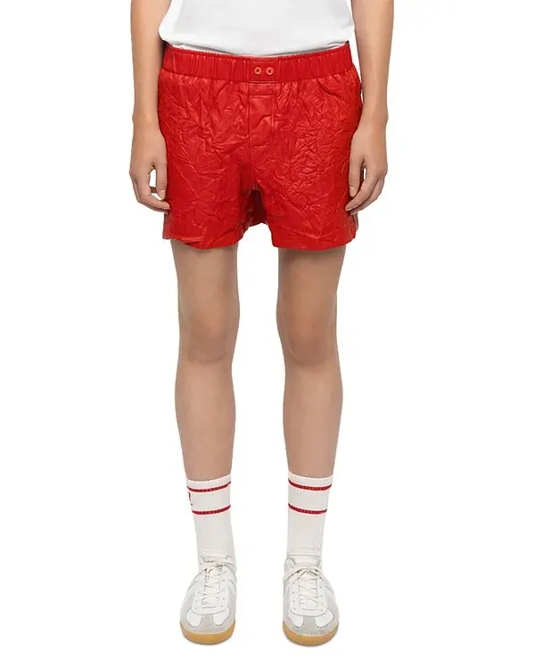 Zadig&Voltaire Pax Crinkled Leather Shorts - Love