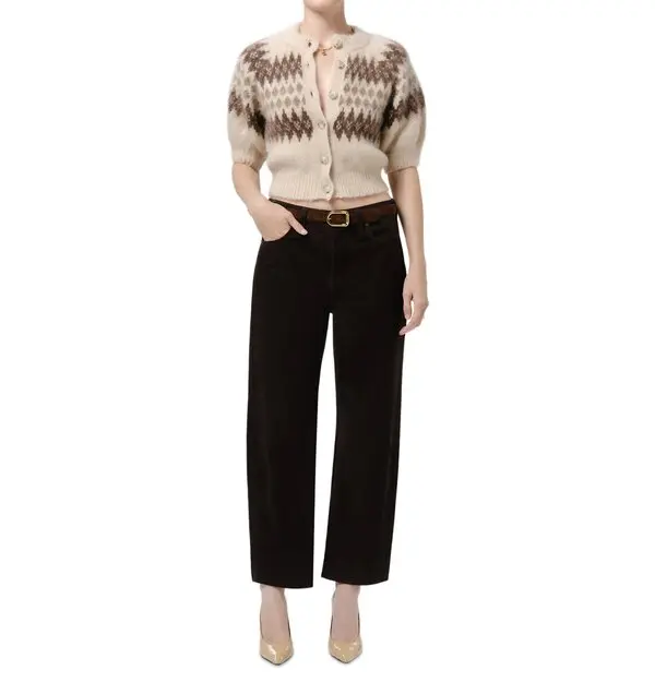 Citizens Of Humanity Miro Suede High Rise Relaxed Jeans - Chocolate