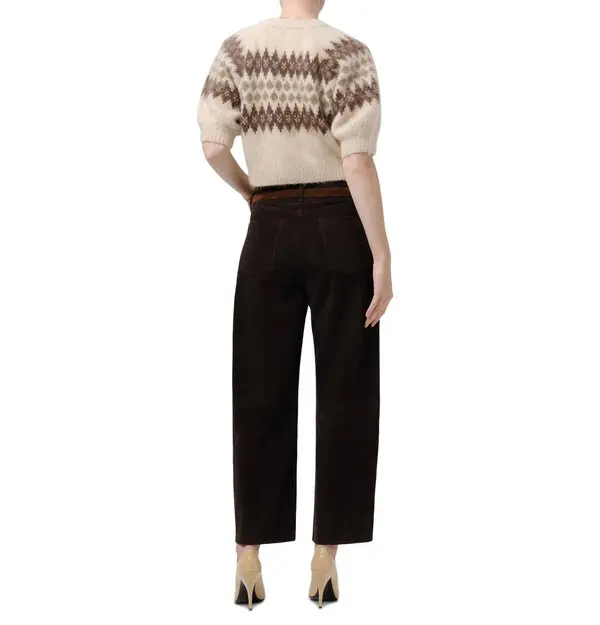 Citizens Of Humanity Miro Suede High Rise Relaxed Jeans - Chocolate