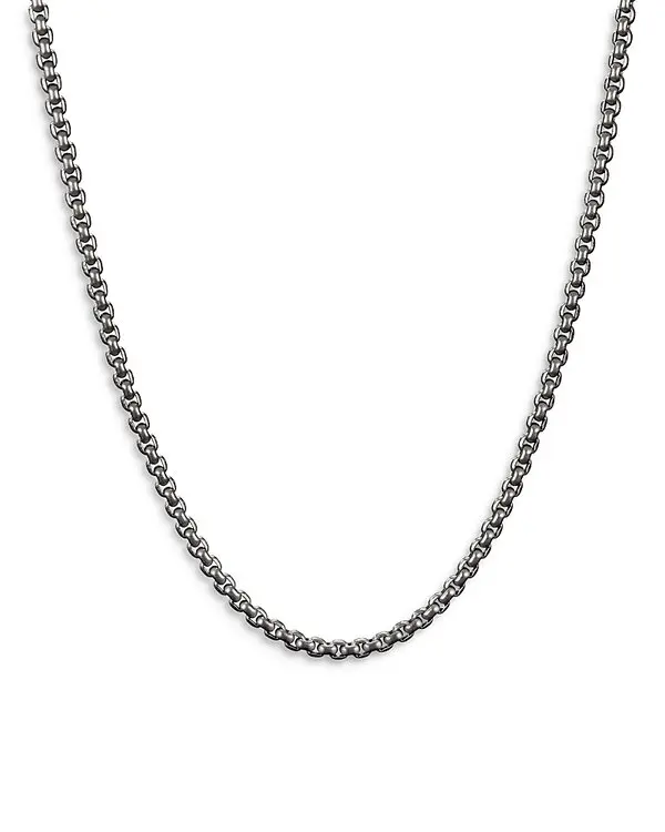 David Yurman Titanium And Stainless Steel Chain Necklace - Silver